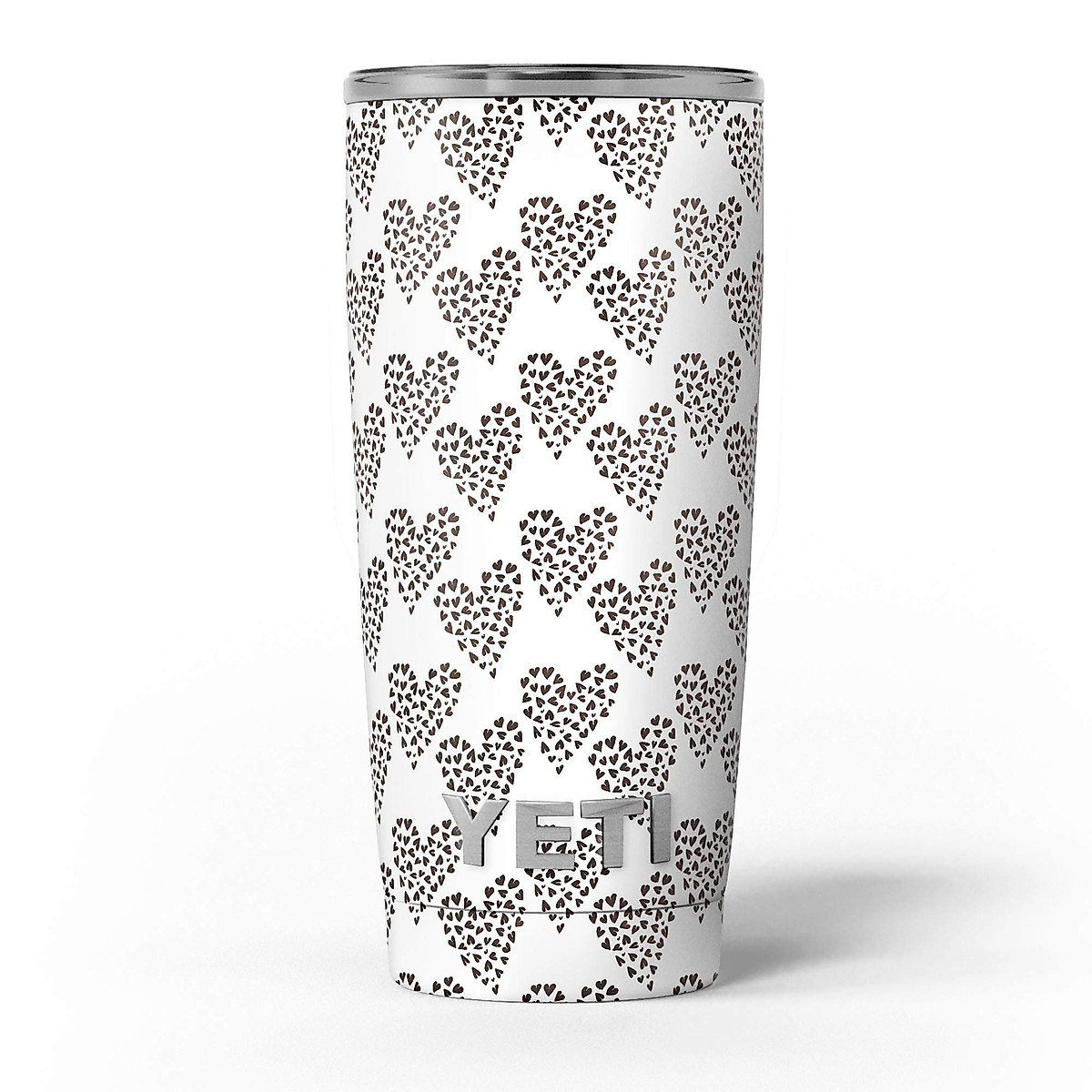 Design Skinz Hearts Within Hearts - Skin Decal Vinyl Wrap Kit Compatible with The Yeti Rambler Cooler Tumbler Cups
