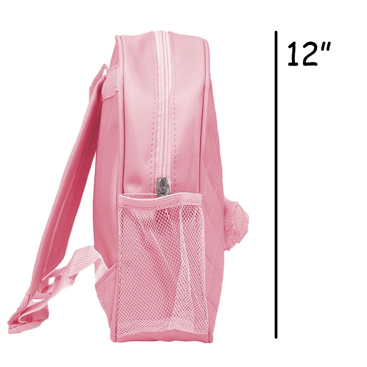 The Trendy Turtle Personalized Quilted Hot Pink Tutu Princess Themed Backpack Ballet Dance Bag with Custom Name