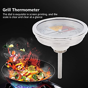 Candy/Deep Fry Thermometer, Cooking Pointer Thermometer Kitchen Thermometer 0‑300℃ 1/2in NPT Stainless Steel for