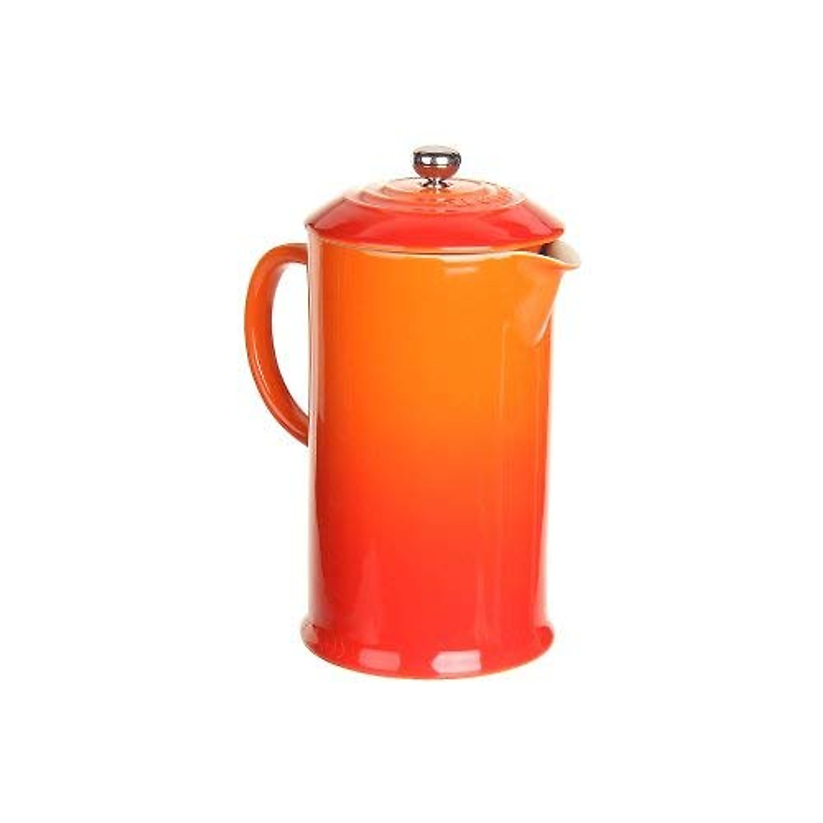 Le Creuset Stoneware French Press, 34 oz., Flame