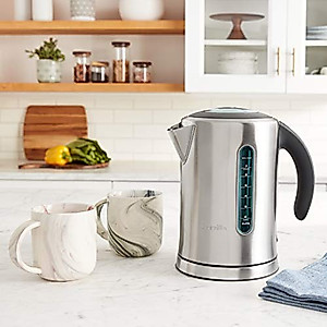 Breville BKE700BSS Soft Top Pure Countertop Electric Kettle, Brushed Stainless Steel