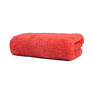 bbnmore Premium Microfiber Towels, Car Drying Wash Detailing Buffing Waxing Polishing Towel with Plush Edgeless Microfiber Cloth, 450 GSM 16x16 inch Pack of 6 (red)