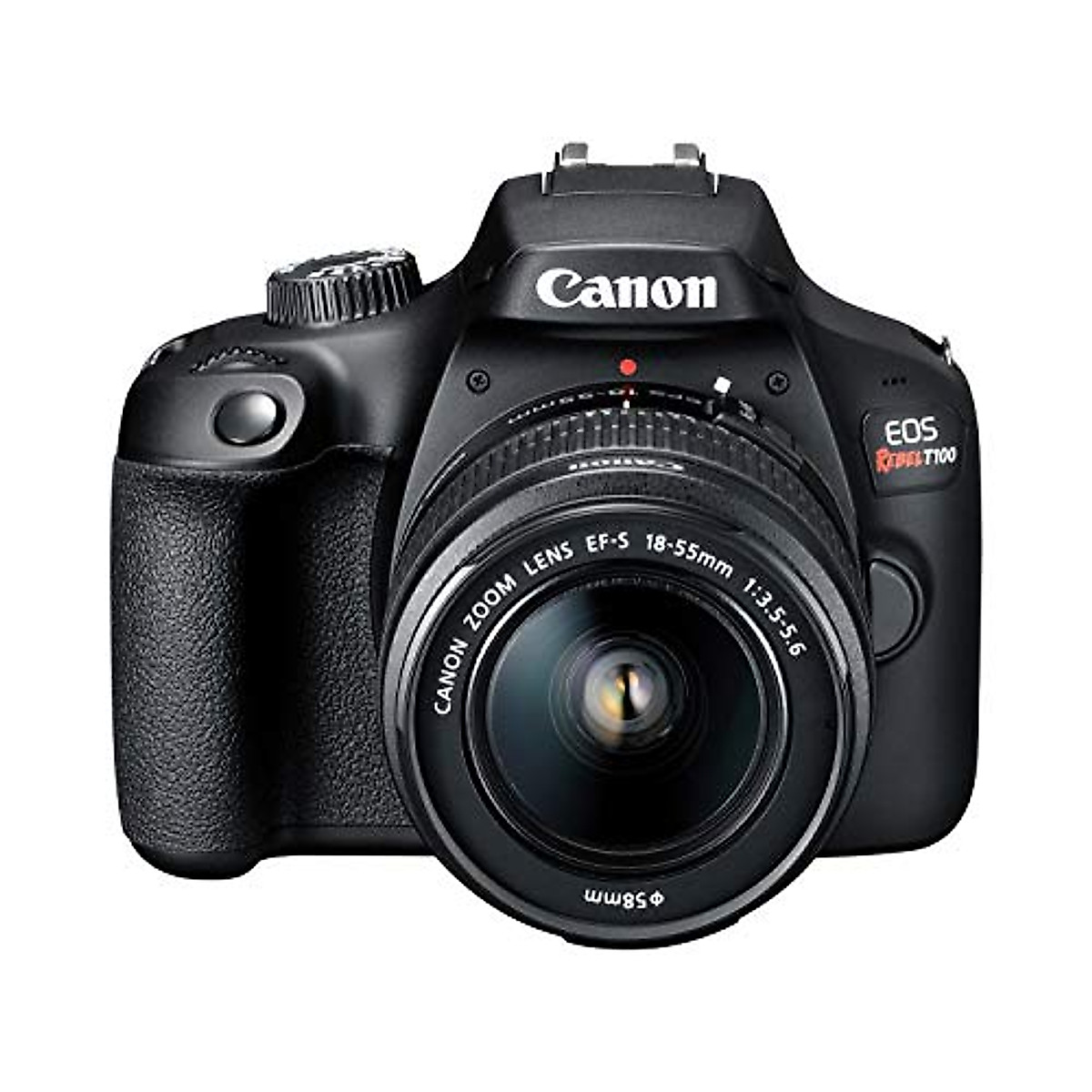 Canon EOS Rebel T100 DSLR Camera w/EF-S 18-55mm f/3.5-5.6 DC Lens (International Model)