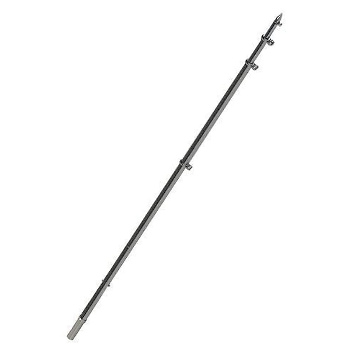 TACO METALS Taco Marine OT-0318HD-VEL Deluxe Aluminum Tele-Outrigger Poles - 18', Silver