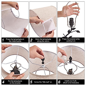 Kakanuo USB Charging Bedside Nightstand Lamp for Living Room and Bedroom - Traditional Tall Retro Desk Lamp with USB-A and USB-C Ports