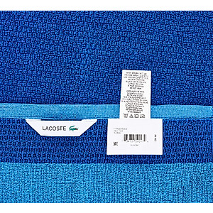 Lacoste Match Bath Towel, Cotton, Striped
