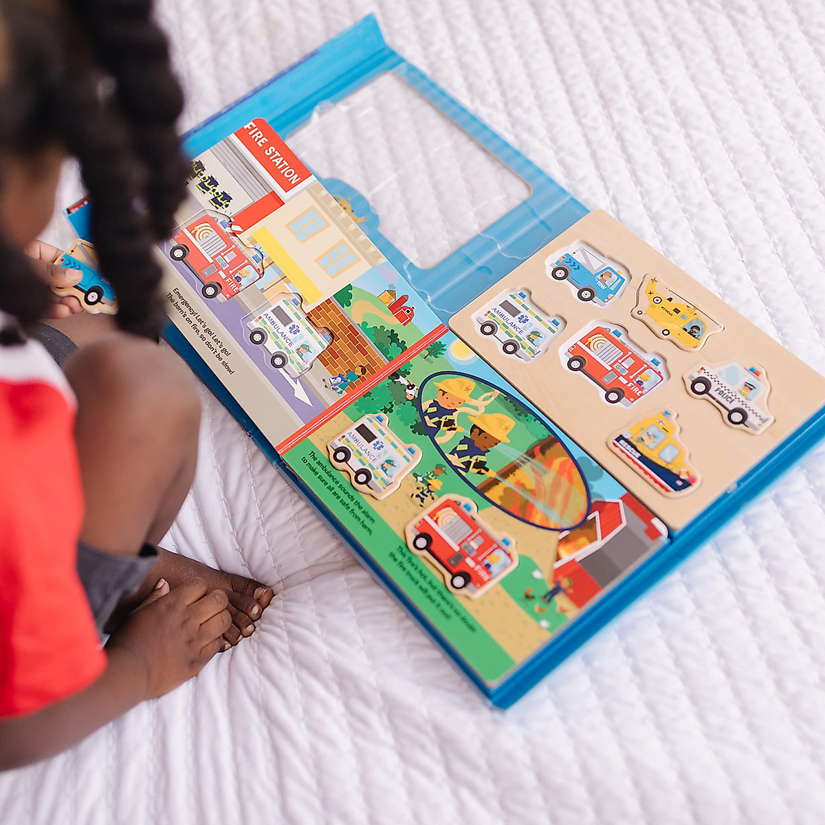 Melissa & Doug Book & Puzzle Play Set: On The Farm