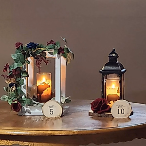 Rainbow Pana Wooden Table Numbers, 1-20 Wedding Table Numbers, Table Numbers 1-20 Perfect for Centerpiece, Wedding Reception, Decoration, Party, Anniversary