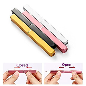 Exquisite Professional Lip Brush Applicators-Retractable Lipstick Brushes- Lipstick Gloss Makeup Brush Tool For Women and Girls (Pink)