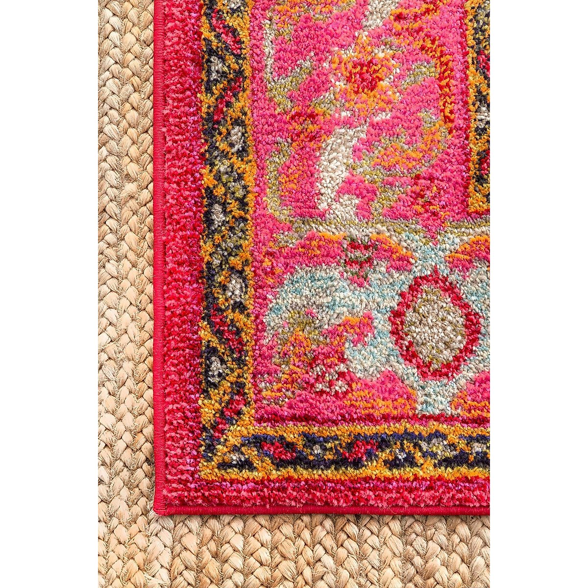 nuLOOM Vintage Mackenzie Accent Rug, 3x5, Violet Pink