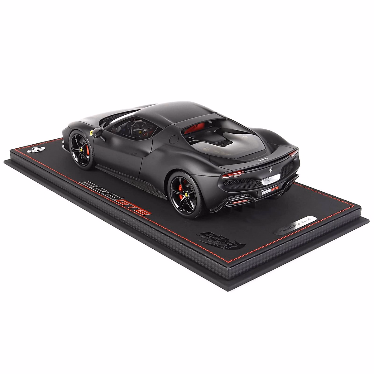 BBR 296 GTB Matt Black with Display CASE Limited Edition to 20 Pieces Worldwide 1/18 Model Car P18210 MB1