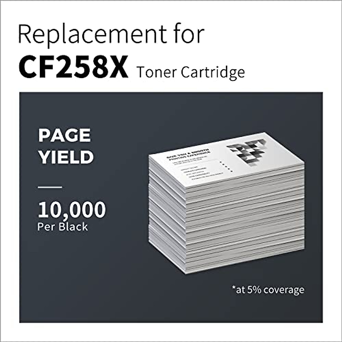 58X CF258X Toner with Chip LemeroUexpect Remanufactured Toner Cartridge Replacement for HP 58A 58X CF258A CF258X Toner Black for Pro M404dn M428fdw M404n M404dw MFP M404 M428fdn Printer