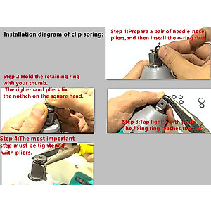 palart 12 Impact Wrench Socket Retainer Retaining Ring with O-Ring -10set