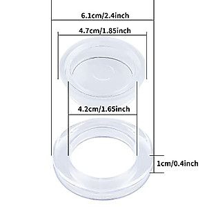 2 Inch 2 Set Silicone Patio Table Umbrella Hole Ring for Standard Table Hole, Umbrella Hole Ring Plug and Cap Set, Outdoor Patio Umbrella Plug for Patio Table