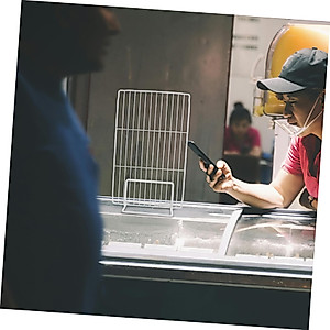 NULYLU Partition Closet Divider Shelf Separator Fridge Accessories Fridge Drawer Divider Cabinet Divider Refrigerator Storage Divider Refrigerator Separators Fridge Divider White Iron