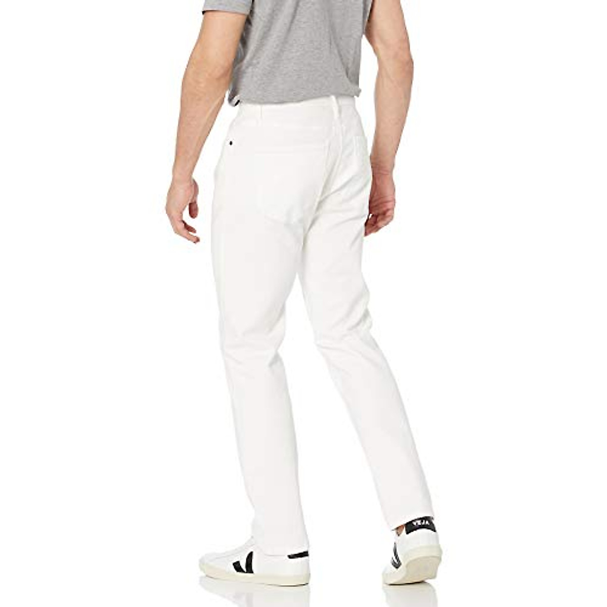 Amazon Essentials Men's Athletic-Fit Stretch Jean, Bright White, 40W x 28L