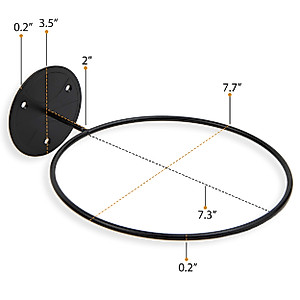 Wallniture Sporta Wall Mounted Ball Storage Sports Ball Holder Rack Display Storage Steel (Black)