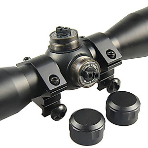 TACFUN Tactical 4X32 Compact .223 .308 Scope /w Rings Rangefinder Reticle