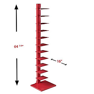 Spine Tower Shelf - Valiant Poppy