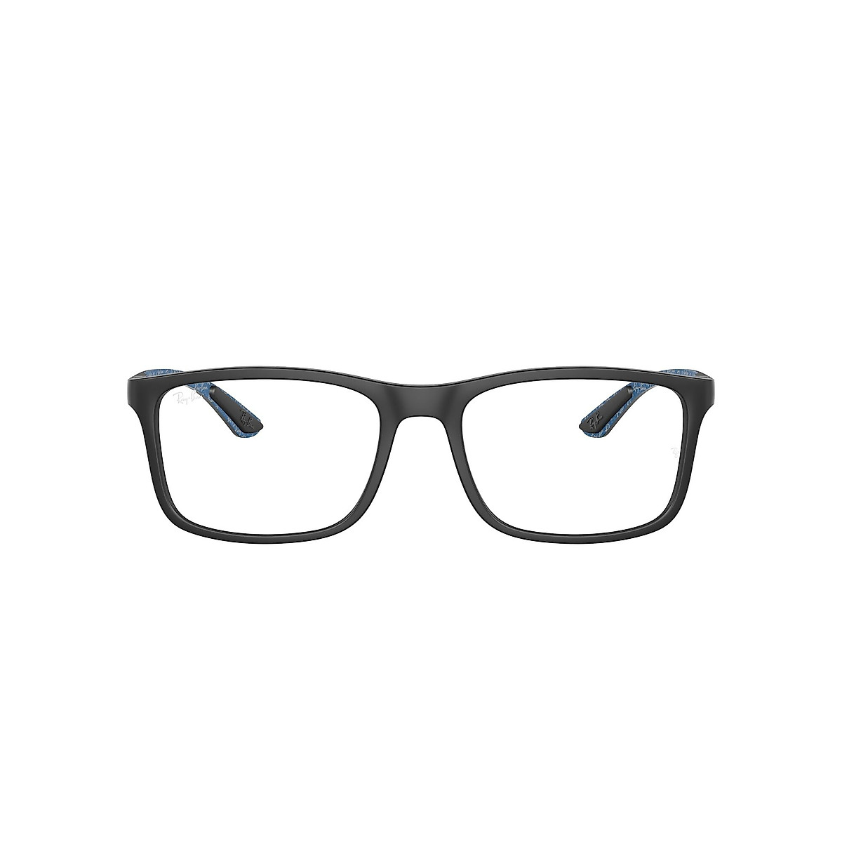 Ray-Ban RX8908 Rectangular Prescription Eyewear Frames, Matte Black/Demo Lens, 53 mm