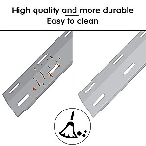 Hisencn Replacement Parts for Ducane 30400040, Stainless Steel Burner Tube, Heat Plate Replacement for Ducane 3 Burner 3100, 3200, 3400, DUCHD1, 30500048, 30500602, DUCHP1 Gas Grill