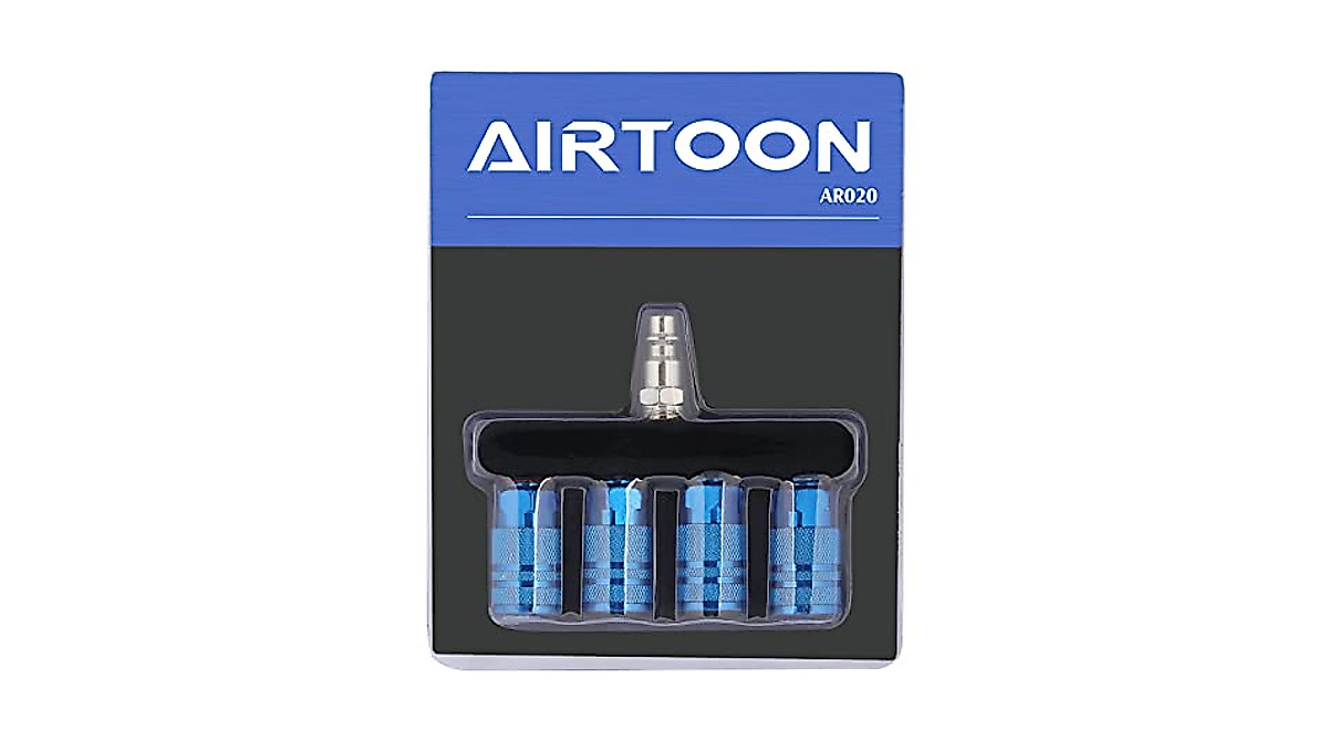 AIRTOON 4-Way Air Manifold Splitter - Durable & Easy to Use