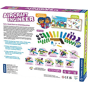 Thames & Kosmos Kids First Aircraft Engineer | STEM | 32 Page Full-Color Illustrated Storybook | Ages 3+ | Preschoolers & Kindergartners | Develop Fine Motor Skills | Parents' Choice Gold Award
