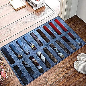 3D Stereo Vision Clown Door Mat Living Room Bedroom Coffee Table Mat Generic Halloween Carpet（15.6×23.6 INCH） (Color19)