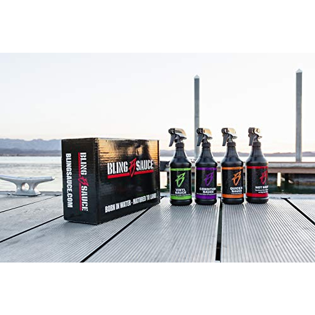 Bling Sauce Cleaning/Detailing Kit for Cars, Boats, RV, Motorcycles-4-Pack, 20 oz Each