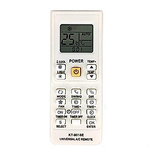 Bestol 4000 in 1 Universal Air Conditioner Remote Control KT-9018E LCD AC Fernbedienung