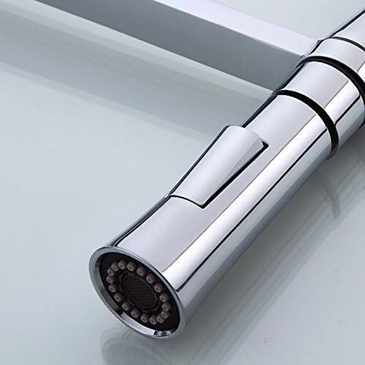 Sink Faucets, Kitchen Sink Faucet for Bar Farmhouse Commercial, Hot and Cold Water Kitchen Faucets, Chrome Basin Sink Square Taps Mixers