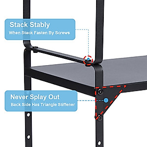 2 Pack Expandable Kitchen Cabinet Organizer Shelf, Stackable Kitchen Counter Storage Shelves Organizers, Adjustable Small Storage Shelf Rack Stand Riser For Mug Coffee Cup Dish Plate, Length: 25.5”