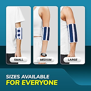 BraceAbility Elbow Stabilizer Brace | Elbow Immobilizer Splint & Arm Straightener for Sleeping at Night to Treat Inflammation, Injuries, Fractures, Cubital Tunnel & Ulnar Nerve Pain (Medium)