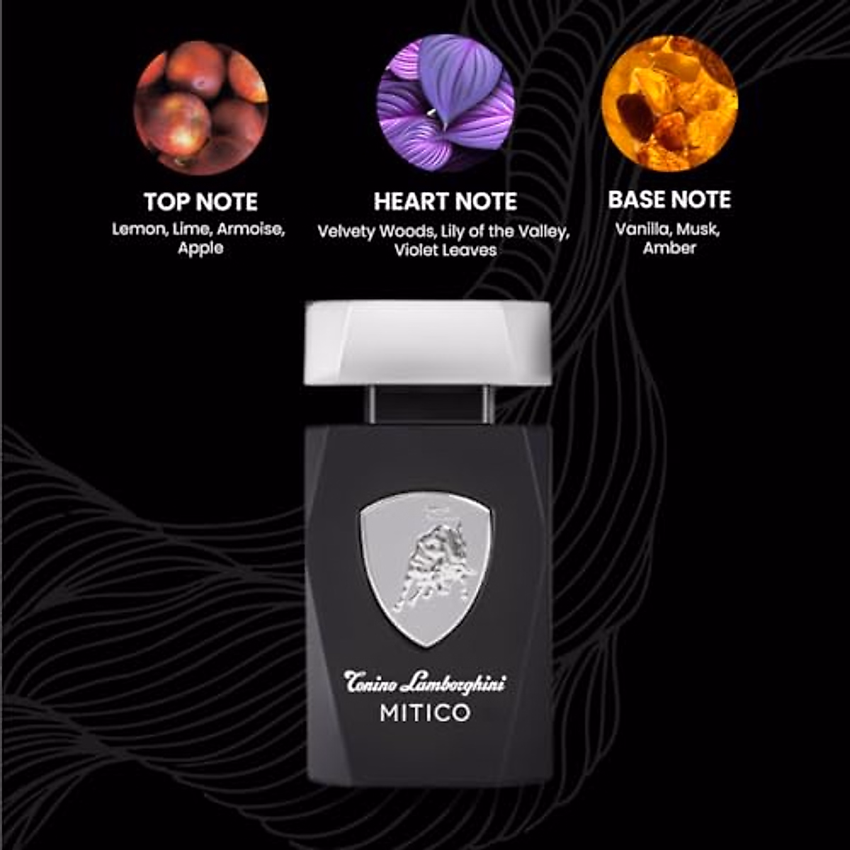 Torino Lamborghini Eau de Toilette Spray, Mitico, 4.2 Ounce