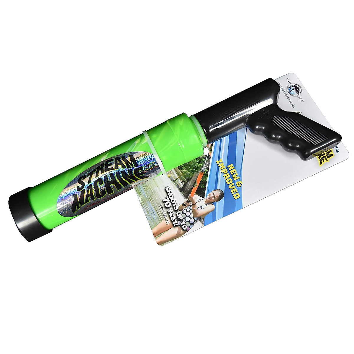 Stream Machine Water Gun Launcher - Single Barrel Water Blaster - Squirt Gun for Outdoor Games - Swimming Pool Toys (Colors Vary)