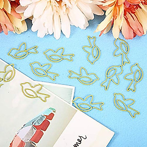 Paper Clips 12Pcs Bird Shaped Paperclips for Bookmark Office School Notebook Agenda Pad 3x2cm