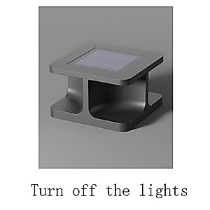 VELLOW Solar Post Lights European -Style Simplicity Outdoor Stigma Lamps 3000K Solar Power Led Exterior Column Lamp Waterproof Post Cap Light Decontorations Landscape Lighting for Patio Porch Railing