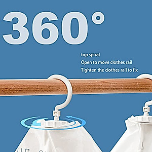 COKUERA Space Saver Bags for Clothes Hanging Vacuum Storage Bags with Electric Pump Good Protection for Suit,Dress,Jacket and Coats Hanging Space Saver Vacuum Bags for Travel