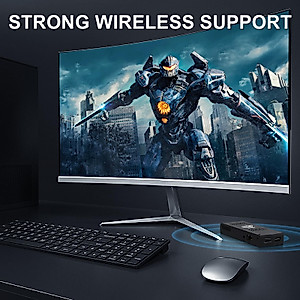 AIOEXPC PC Stick with Intel Celeron J4125 Windows 11 Pro 8GB DDR4 128GB SSD Mini Computer Stick Support UHD 4K 60Hz WiFi 2.4G/5G Gigabit Ethernet BT 4.2