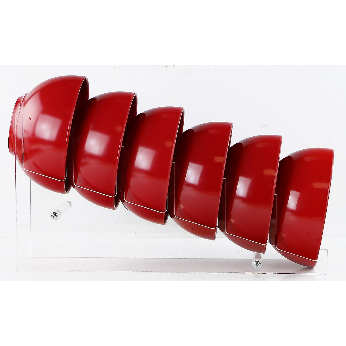 Calypso Basics by Reston Lloyd Melamine Bowl, Set of 6, Red