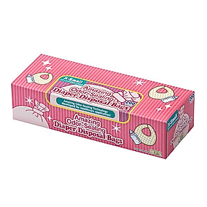 BOS Amazing Odor Sealing Baby Diaper Disposal Bags - Durable and Unscented [Size: XS, Color: Pink] (200 count, Pack of 1) (200 Bags)