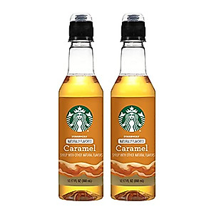 Starbucks Naturally Flavored Caramel Coffee Syrup, 12.17 fl oz. (Pack of 2)
