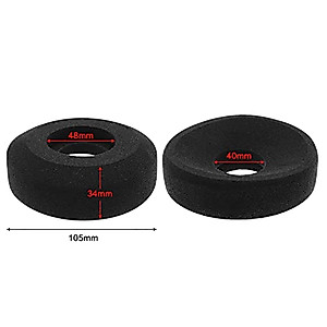 Pair of Replacement Soft Leather Headphones Earpads Memory Foam Ear Pads Cover Cushions Compatible with GRADO PS1000 GS1000I RS1I RS2I SR325IS