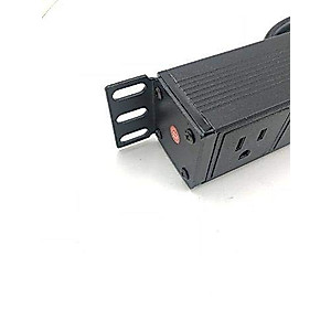 Raising Electronics 1U Rack Mount Distribution Power Unit-10 Outlet 15A PDU with Switch
