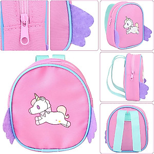 ZITA ELEMENT 24 Pcs 18 Inch American Doll Accessories Clothes and Suitcase Set Including 18 Inch Doll Clothes Suitcase Backpack and Other Travel Set