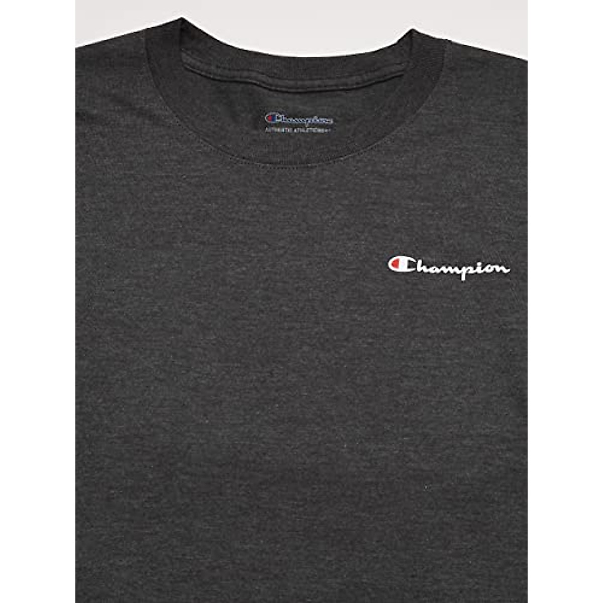 Champion mens Classic T-shirt, Left Chest Script T Shirt, Granite Heather-y08160, X-Large US
