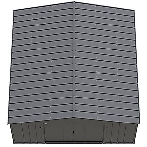 Arrow Classic Metal Shed, 14 x 14, Charcoal