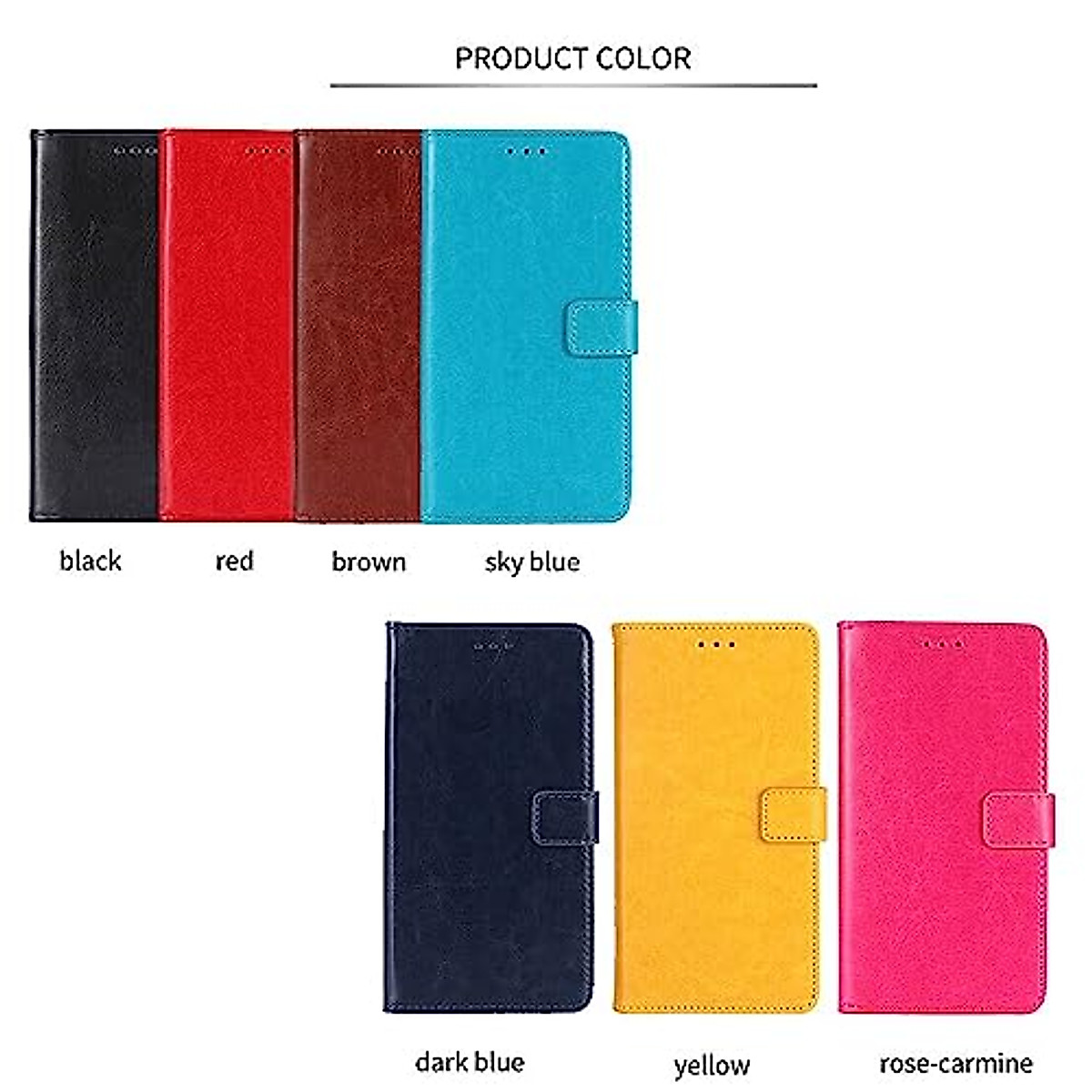 Generic Leather Shell for Motorola ThinkPhone Protective Cover, Holster Stand Case, Wallet Phone case with[Cash and Card Slots],Magnetic Cover for Motorola ThinkPhone (6,6") - Black-HZFM