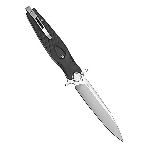 HOKC Condor-2 | 341-100401 | Pocket Knife, EDC Knife by Official Dealer - Designed by Russian Master Aleksander Biryukov - Liner Lock, G10 Handle, Thumb Stud, Finger Flipper, Reversible Pocket Clip, Long and Durable D2 Stainless Tool Steel, Satin Finished