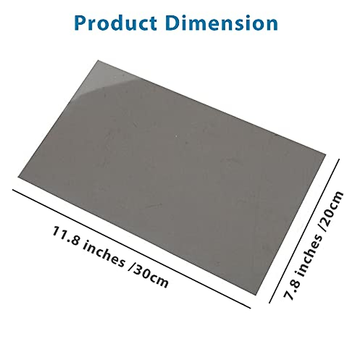 Adhesive Polarized Film Sheets Polarizer Linear Polarizing Filter 11.8 x7.8 inches for Screen Repair and Educational Physics, 2 Pack